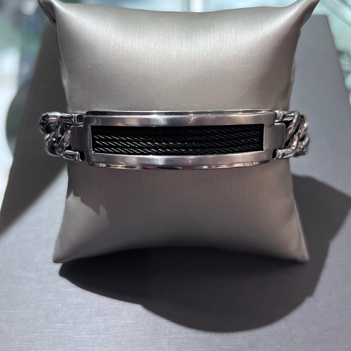 Titanium/Silver & Black Bracelet – Danwerke Jewelers